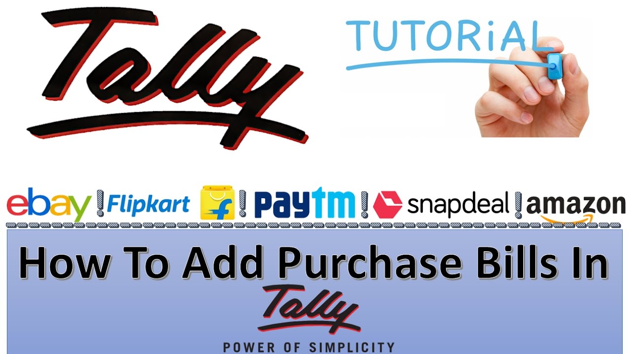 How To Add Purchase Invoice In Tally To Manage Ecommerce Business YouTube How To Add Purchase Invoice In Tally To Manage Ecommerce Business YouTube