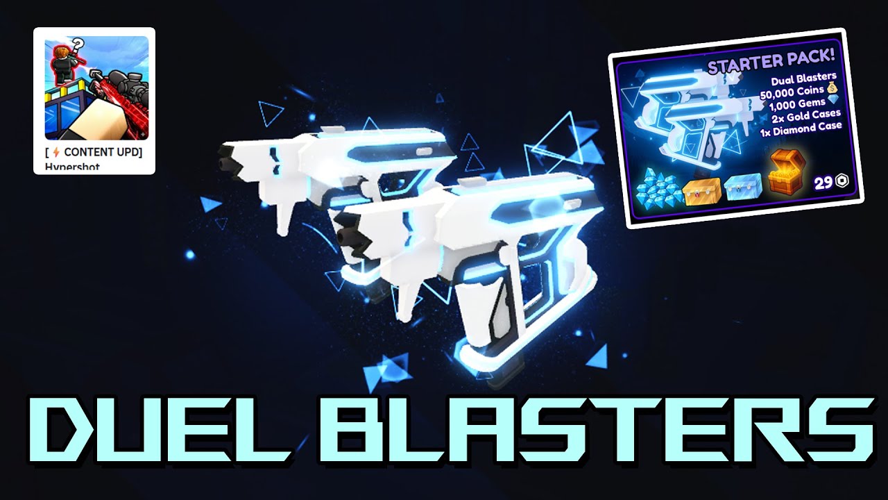 ปืน Duel Blasters ปืนโหดสำหรับมือใหม่ ราคา 29 Robux แมพ Hypershot ...