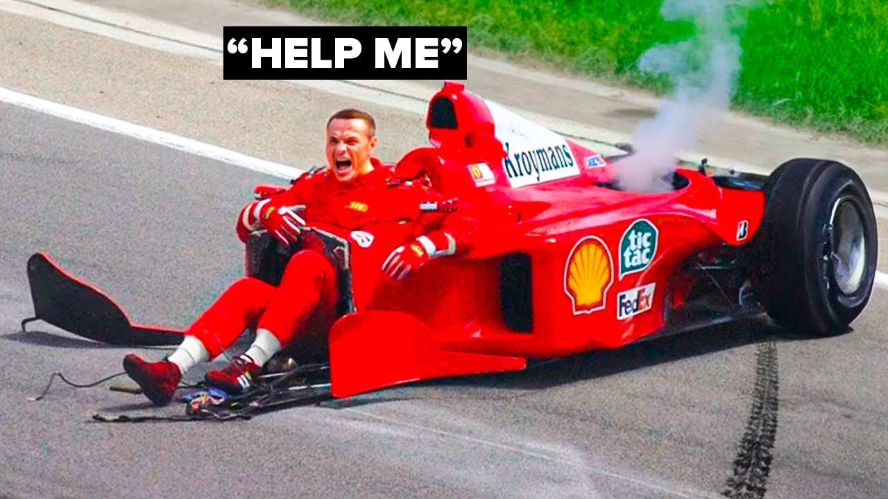 The WEIRDEST Crash in Formula 1 History - YouTube