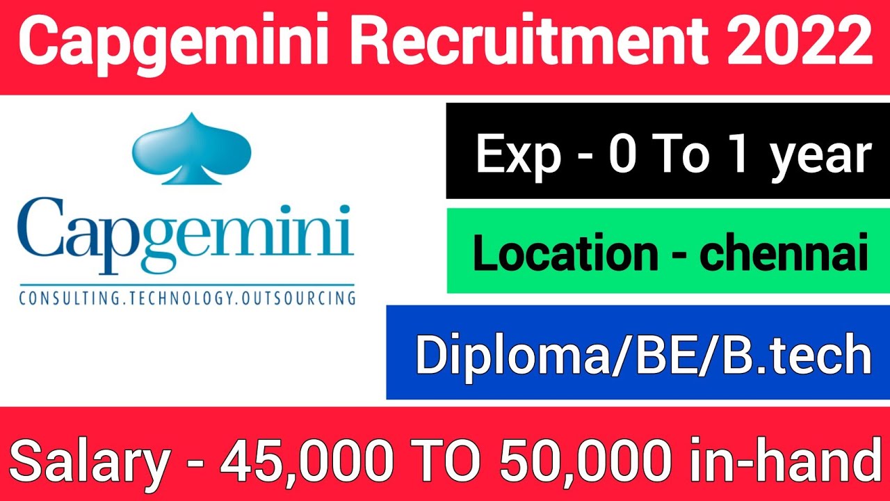 Capgemini Job|Mechanical engineering job|Graduate jobs|b tech jobs |Job ...