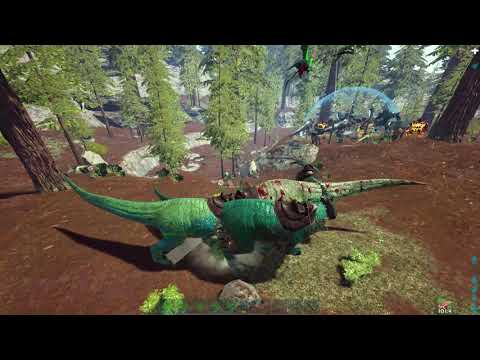 RAIDING FUFFYS RED OB TP AND SPIDER CAVE! Frostbite Ark - YouTube