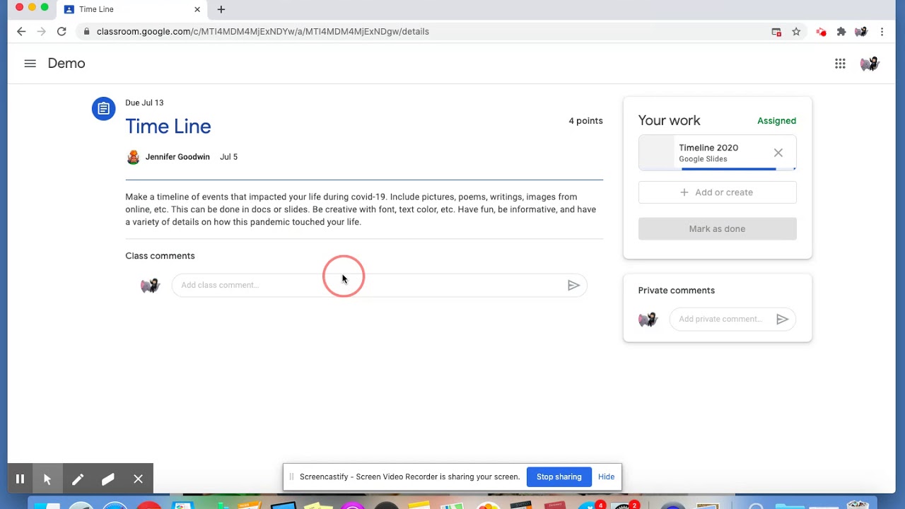 Attaching work to submit in Google Classroom - YouTube