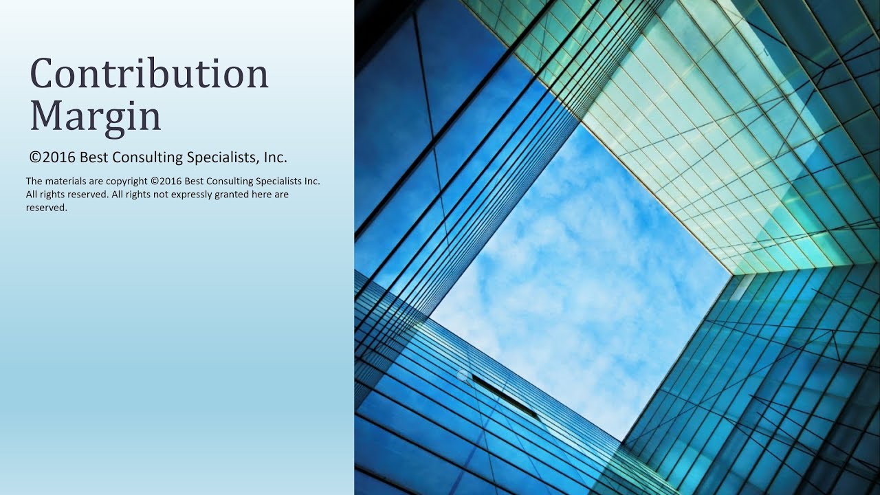 Contribution Margin - YouTube