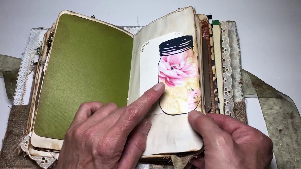 Rustic Farmhouse Chic Inspired Journal - YouTube