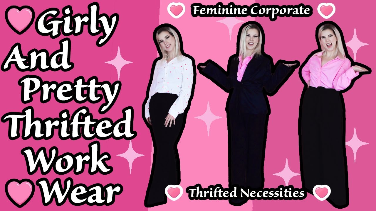GIRLY and PRETTY Corporate Work Wear*Thrifted Suits*Feminine Blazers ...