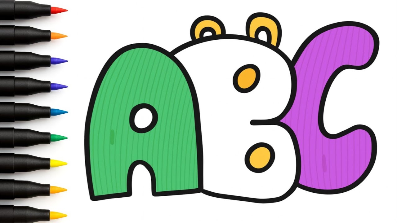 ABC Drawing for Kids | Easy Alphabet Drawing Step by Step - YouTube