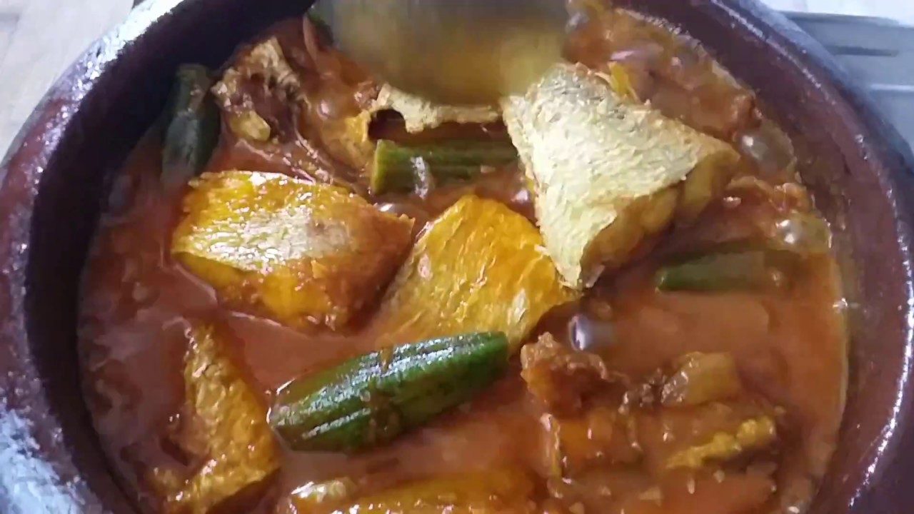 Kailan with salted fish and fish gravy malay and Chinese style - YouTube