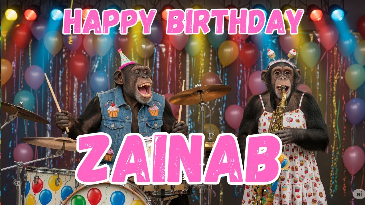 ZAINAB Happy Birthday Song - Happy Birthday to Zainab - YouTube