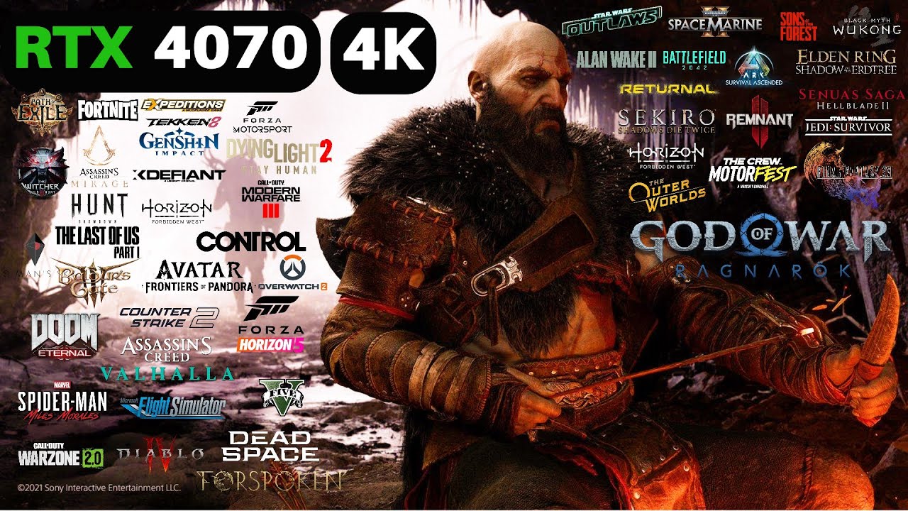RTX 4070 in 83 Games at 4K | RTX 4070 & i5 12400F Benchmark 4K - YouTube