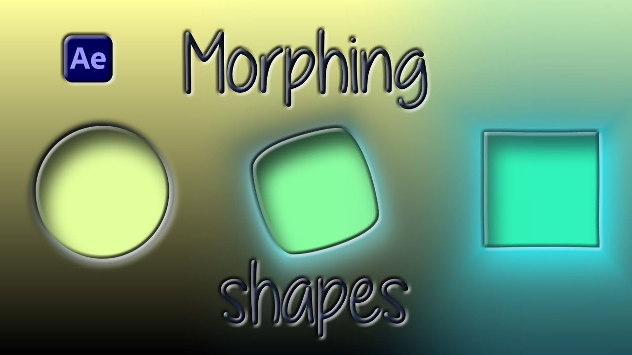 How to morph shapes in after effects - YouTube