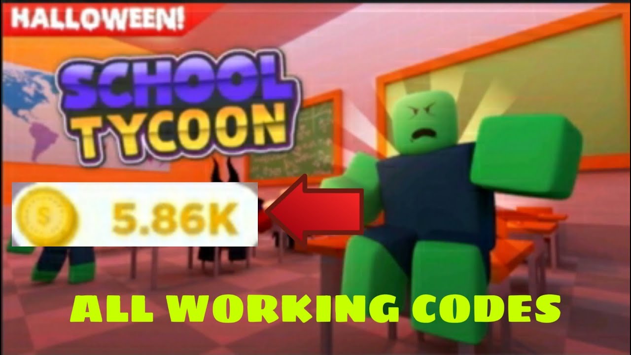 👩‍🏫EVERY SINGLE *WORKING* CODE IN SCHOOL TYCOON🏫 (Roblox) [THANKS FOR ...