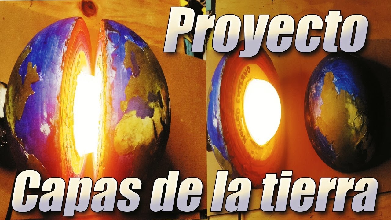 CAPAS DE LA TIERRA PROYECTO ESCOLAR- School Project the Layers of the ...