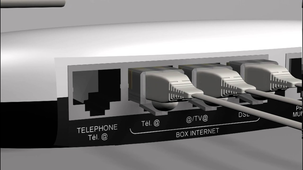 Raccordement d'une Box ADSL à la Prise Box Universelle - YouTube