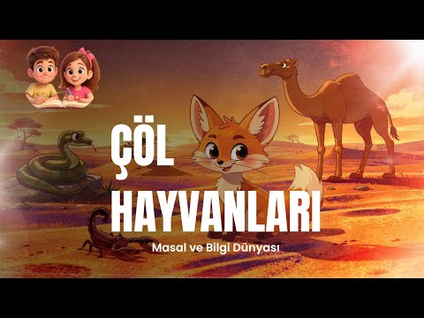 Çöl Hayvanları! 🦂🐍🦊🦎 | Çocuklar İçin Eğitici Belgesel + Sesli Hikâye