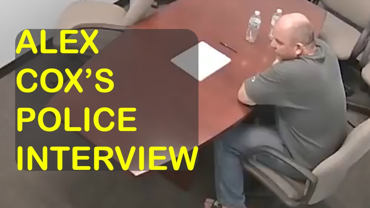 FULL VIDEO: Alex Cox is interviewed by police after shooting and ...