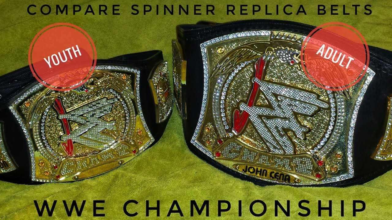 Compare Releathered WWE Spinner Championship Adult & Kid Size Replica ...