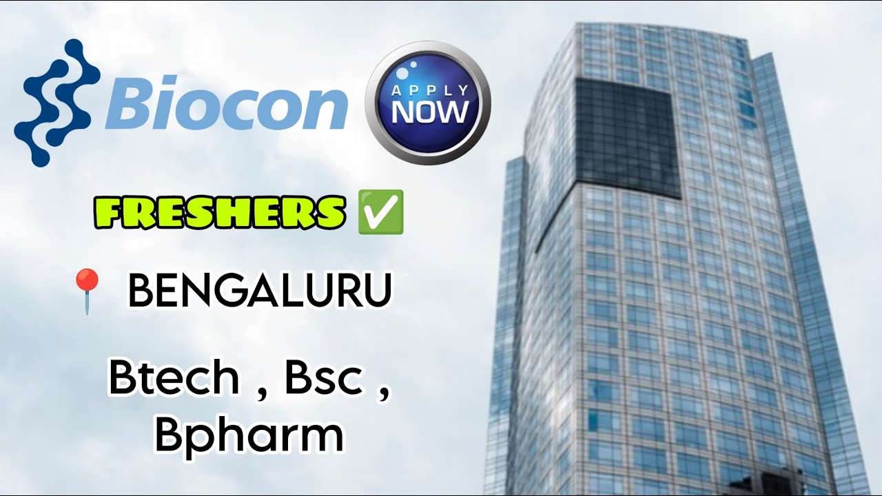 Biocon biologics Hiring Freshers & Experienced | Fresher | Btech Bsc ...