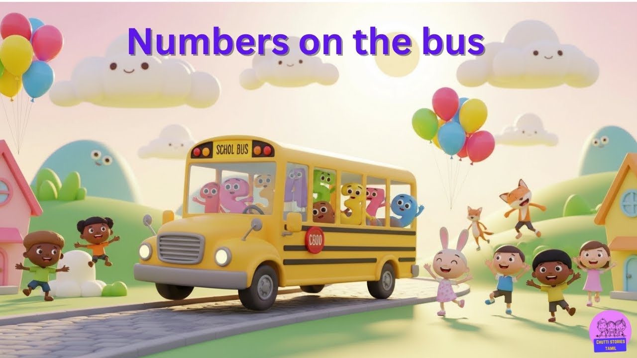 Numbers on the Bus Go 1, 2, 3 🚍 | Counting Song for Kids - YouTube