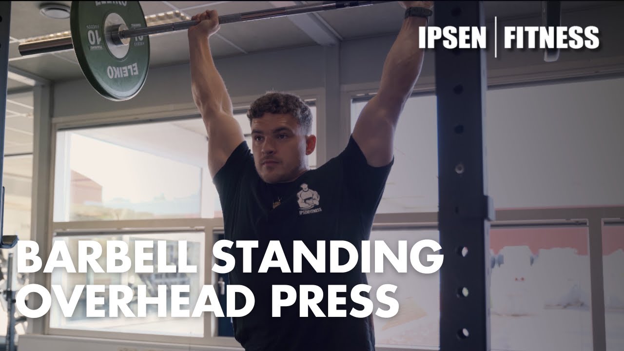 Barbell Standing Overhead Press - YouTube
