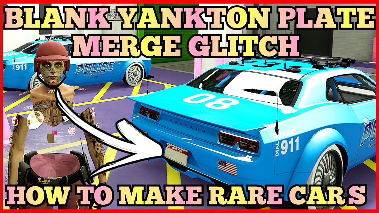 BLANK YANKTON PLATE MERGE GTA 5 MONEY GLITCH GTA5 MERGE CAR DUPLICATION ...