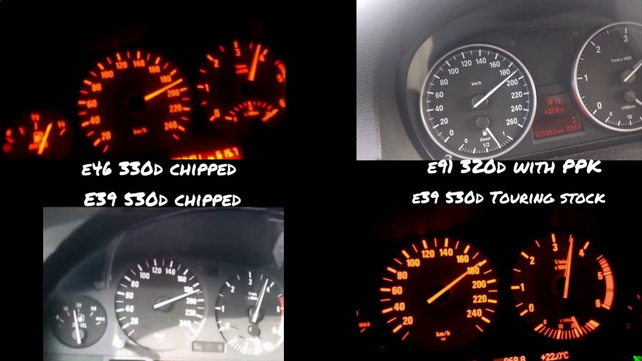 E46 330d vs E91 320d vs E39 530d vs E39 530d Touring - YouTube