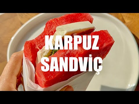 VİRAL TARİFLERİ DENİYORUM #6 | Karpuz Sandviç Gerçekten Güzel mi? 🍉