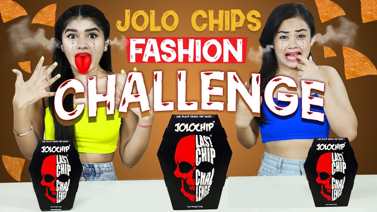 EATING WORLD'S HOTTEST JOLO CHIPS | ONE HAND FASHION CHALLENGE ...
