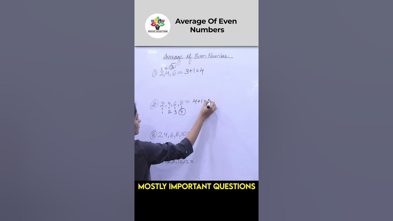 Do You Know How To Find Average Of Even Numbers shorts maths do-you-know-how-to-find-average-of-even-numbers-shorts-maths