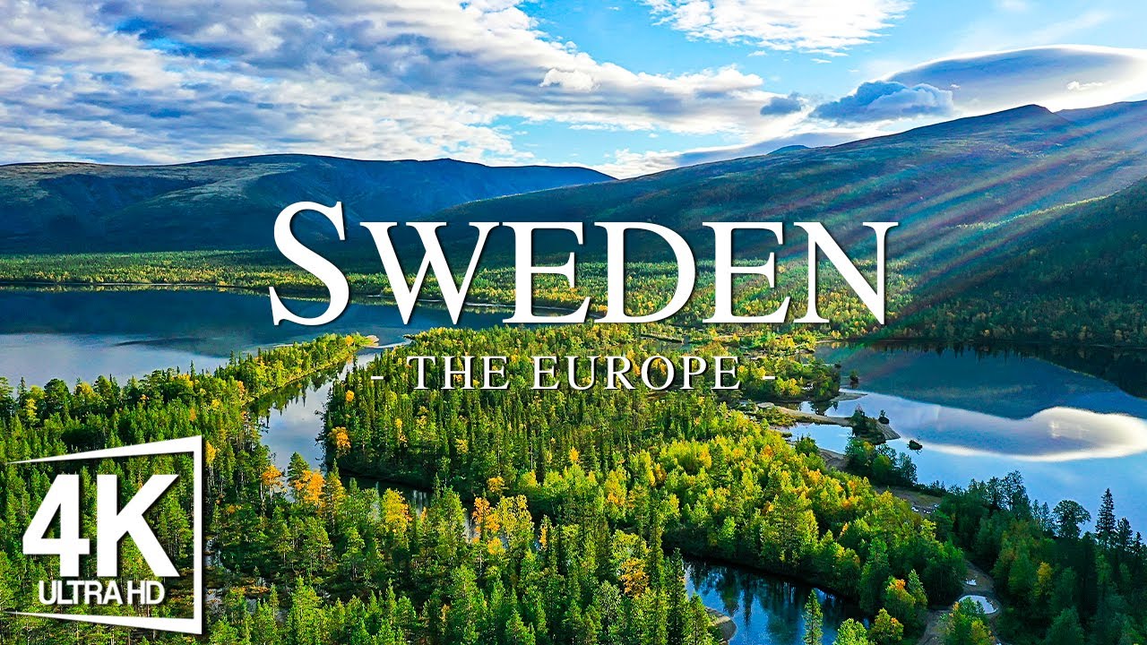 FLYING OVER SWEDEN - Relaxing Music With Beautiful Natural Landscape ...