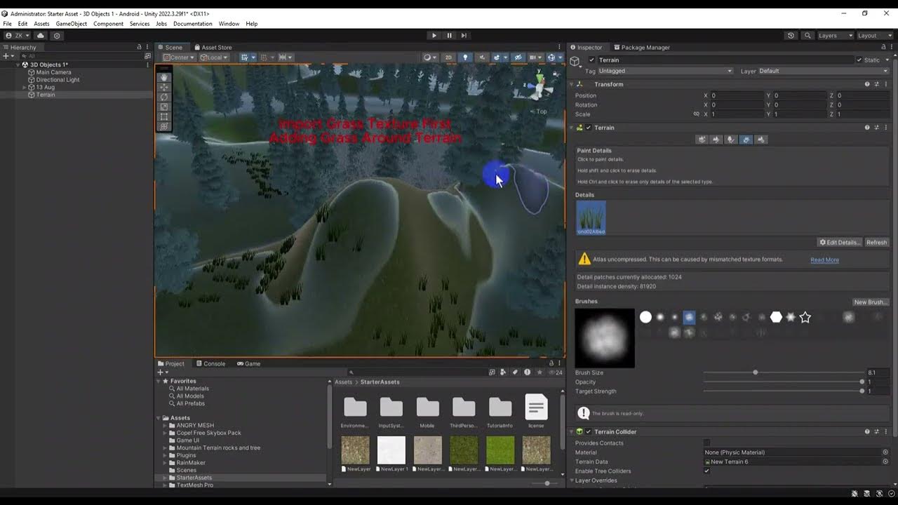 3D Game Objects - Terrain Creation - Unity3D Terrain Creation For Beginners - YouTube