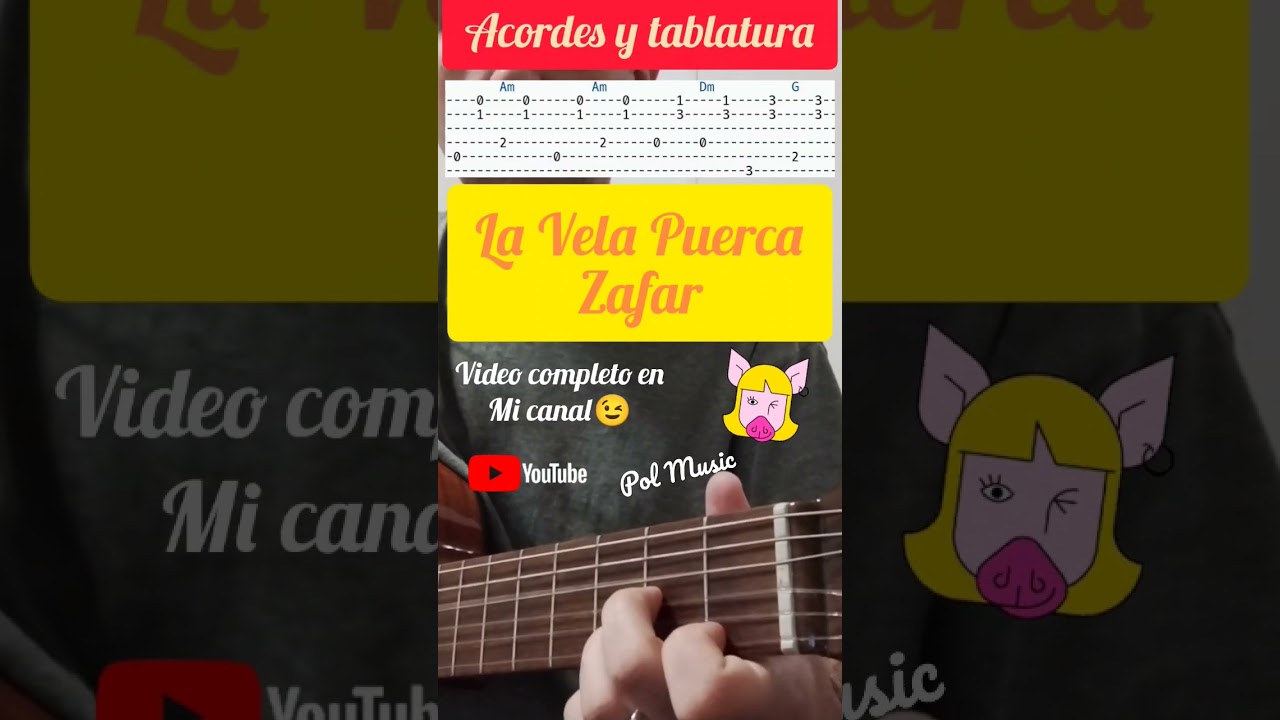 Zafar - La Vela Puerca #guitar #tab #acordes #lavelapuerca #zafar # ...