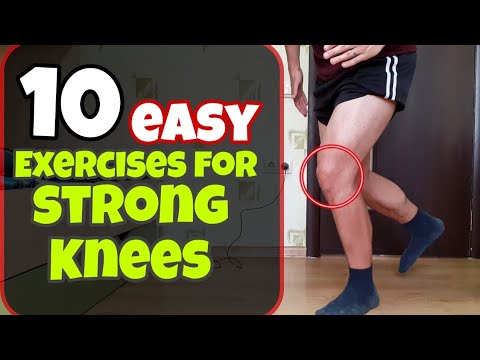 10 Knee Strengthening Exercises | At Home Workout For Building Leg ...