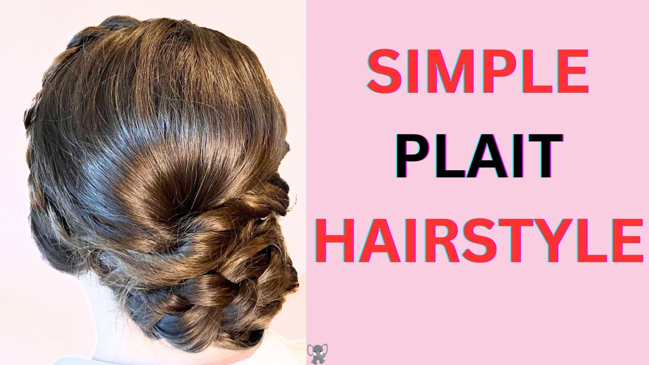 SIMPLE PLAIT HAIRSTYLE - YouTube