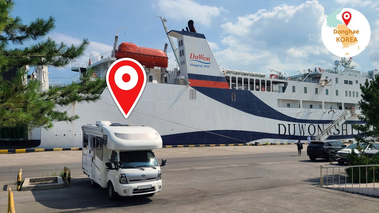 Trans-Eurasia in a camper ⛴FERRY from S.Korea to Vladivostok, Russia ...