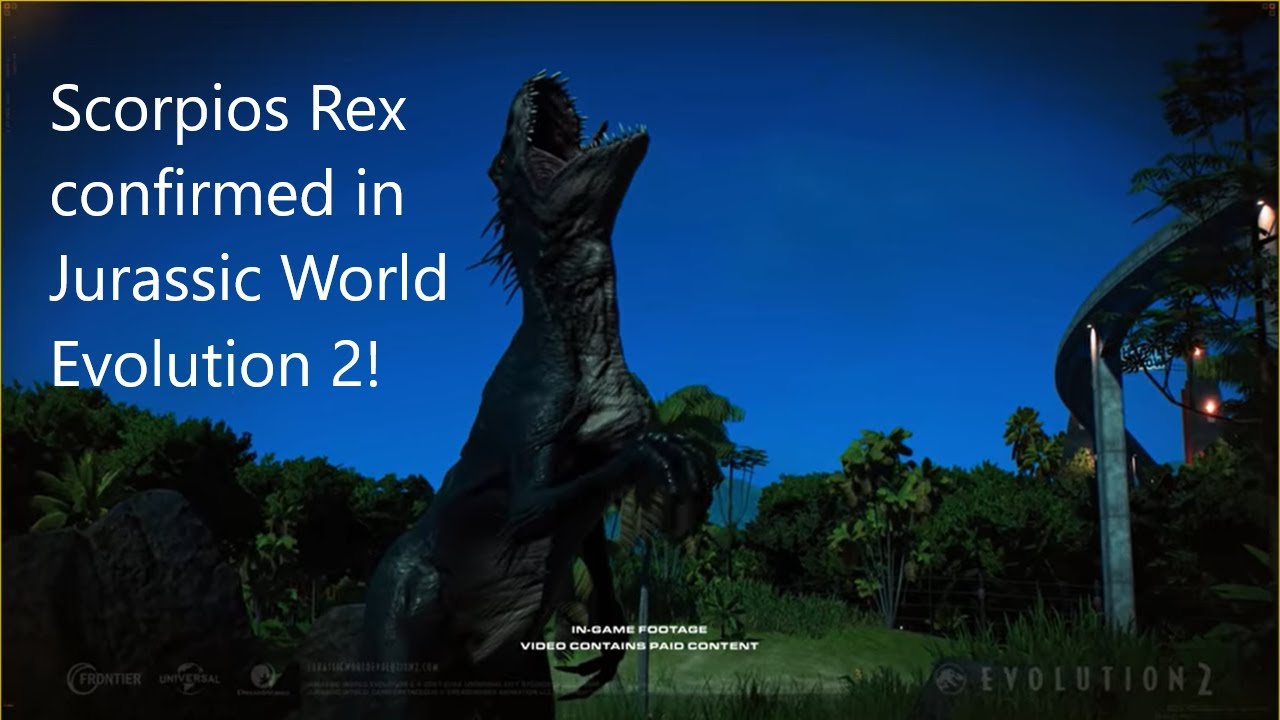 Jurassic World Evolution 2 Scorpios Rex Species Field Guide Analysis ...