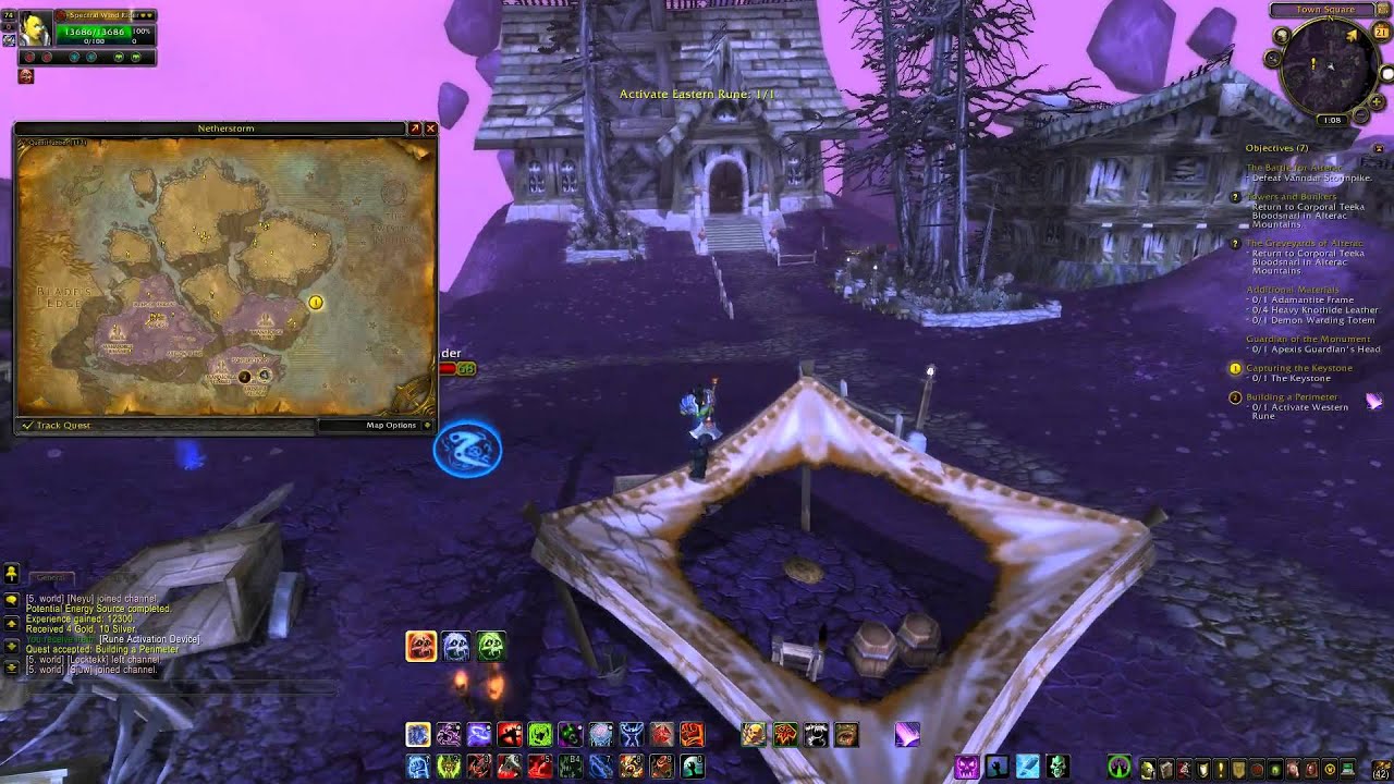 WoW Outland - Building a perimeter - YouTube