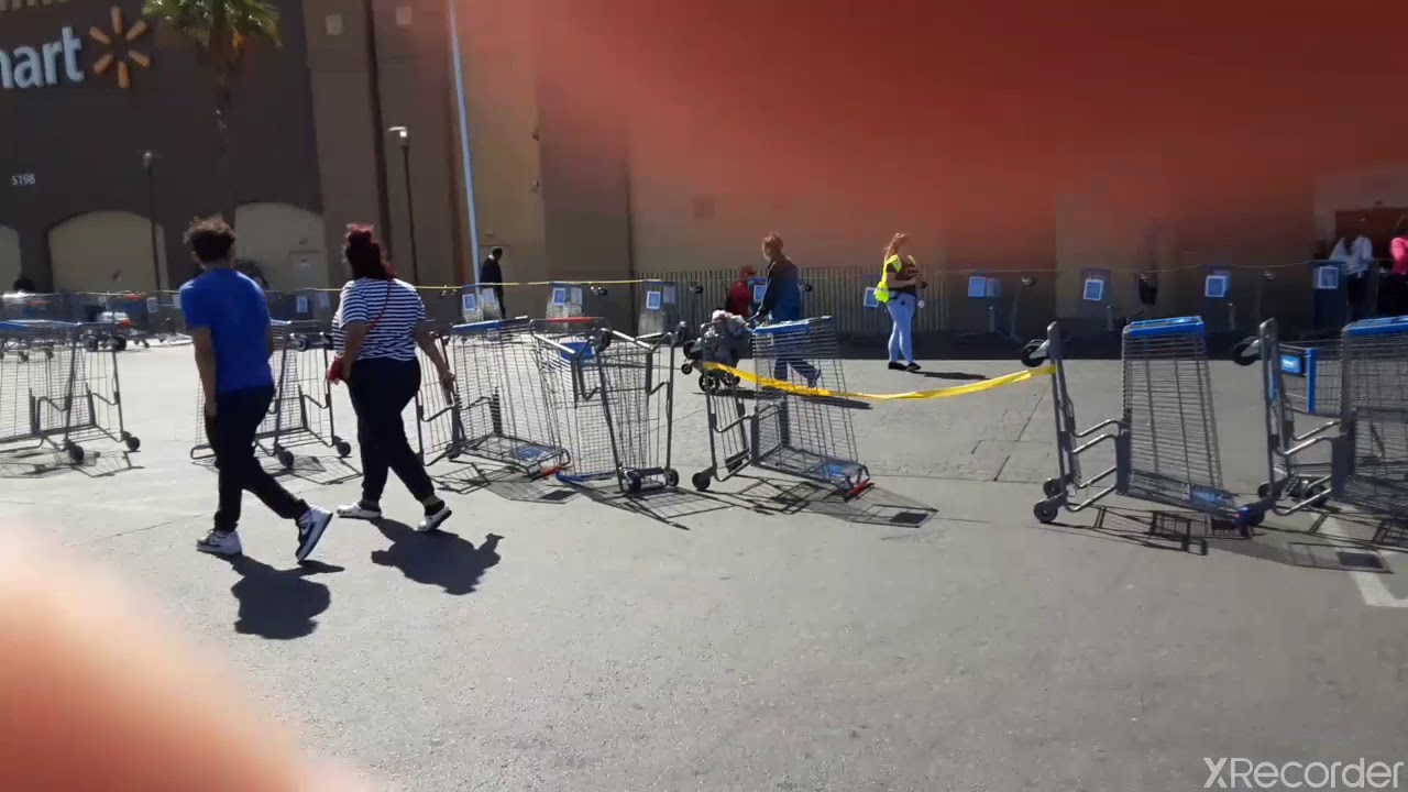 Walmart Shopping Cart Corral - YouTube