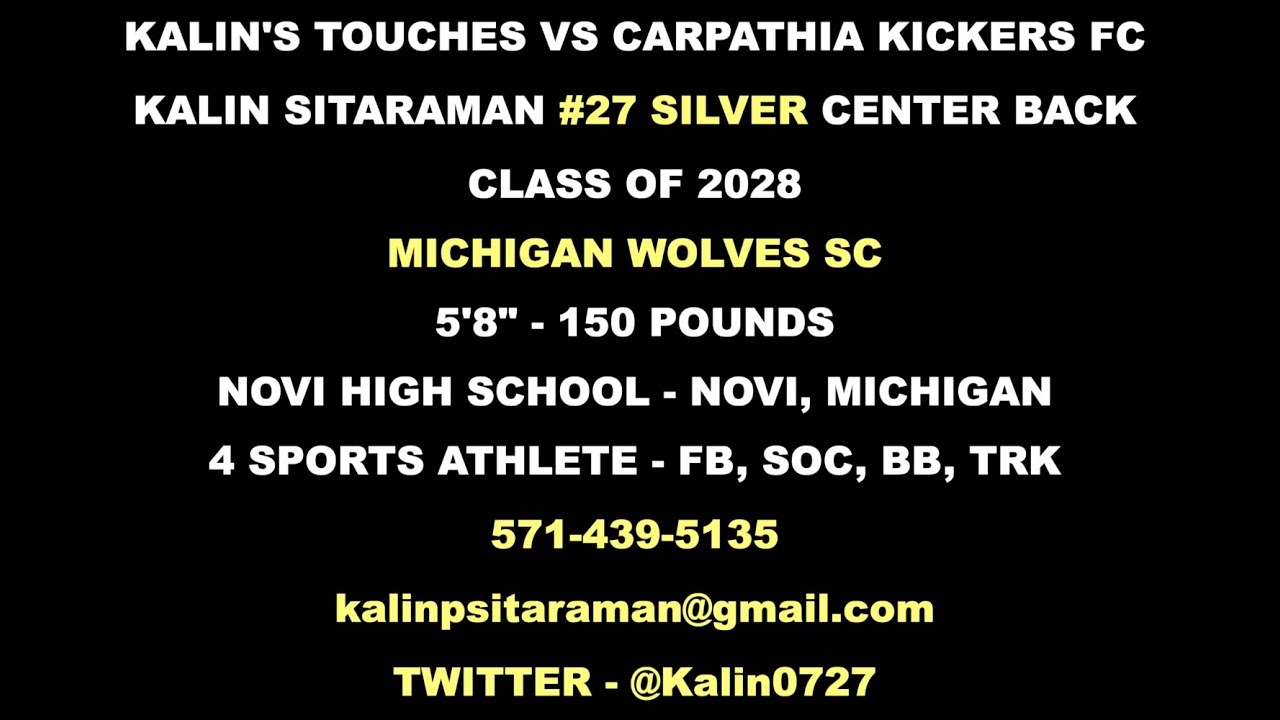 KALIN'S TOUCHES VS CARPATHIA KICKERS FC 5 30 25 - YouTube