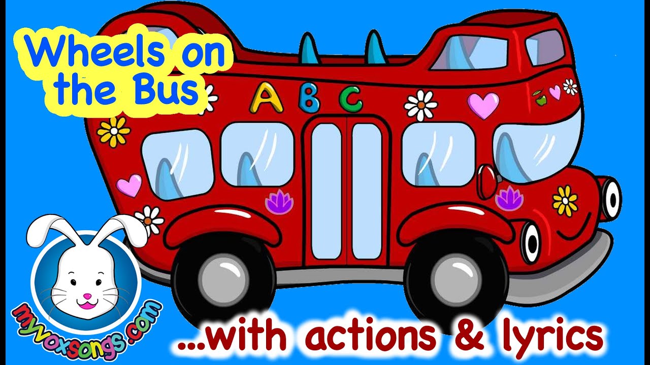 The Wheels on the Bus Song for children | Red Bus - YouTube