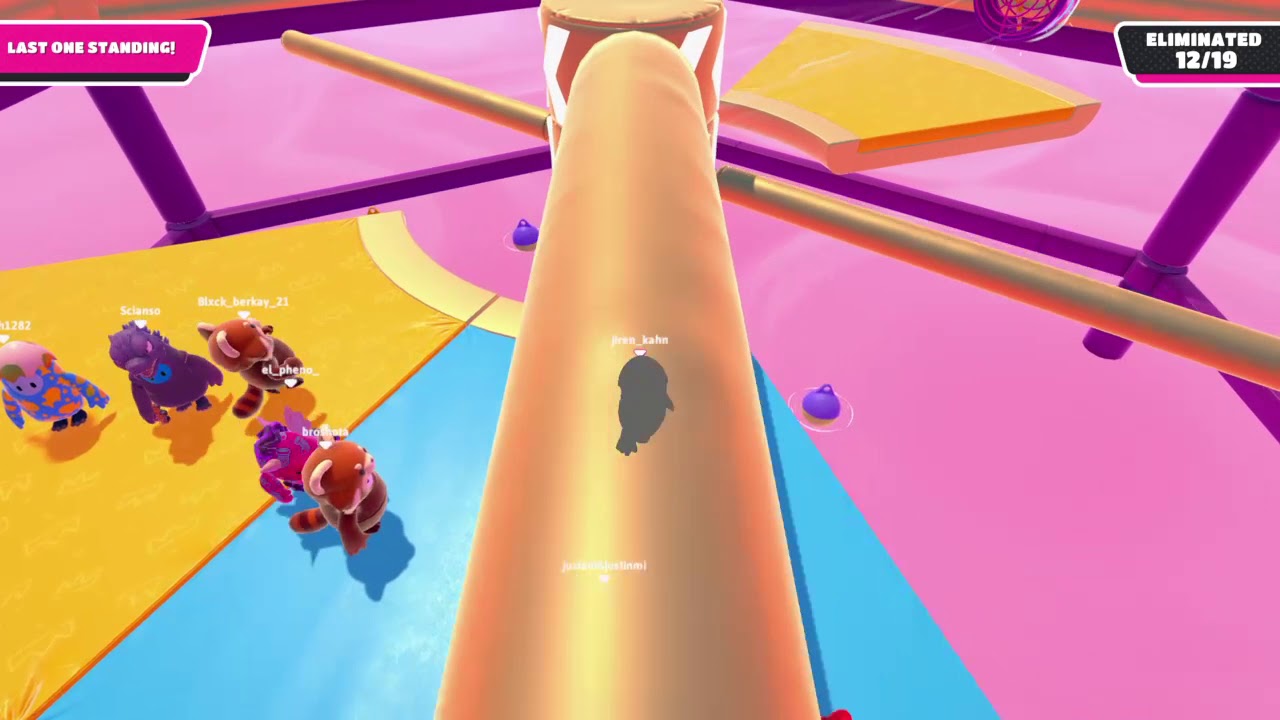 Fall Guys winning in 20 players jump showdown - YouTube