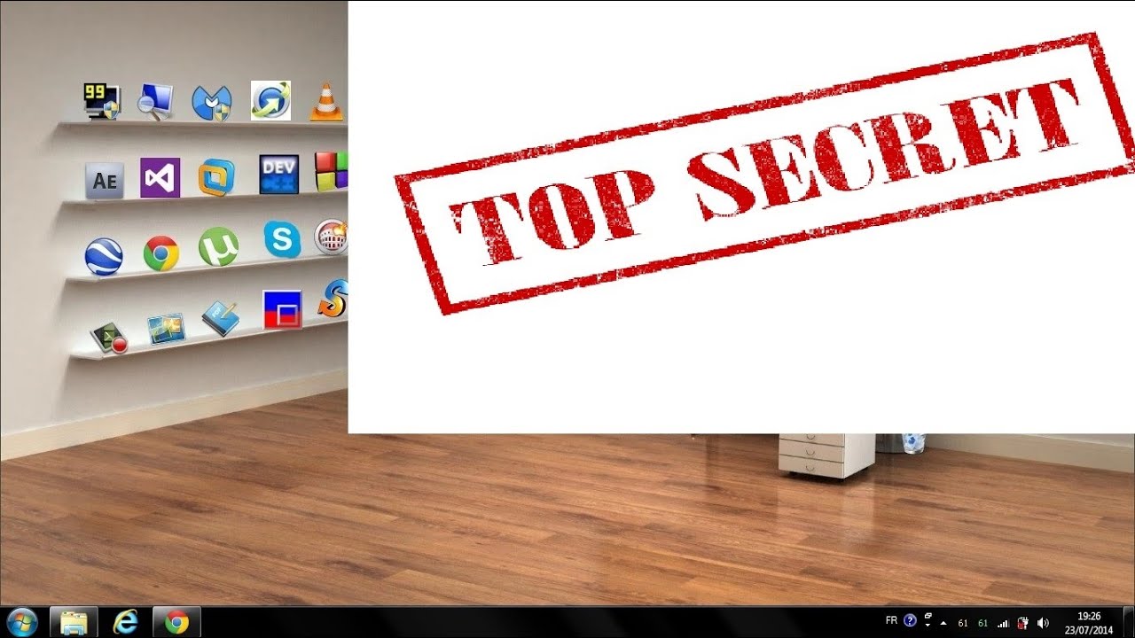 How To Make a Secret File or Folder In Windows Desktop - YouTube