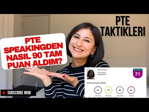 PTE Speaking'den Nasıl 90 Tam Puan Aldım? 🌟| PTE Taktikleri