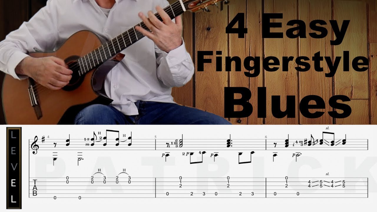 Easy Fingerstyle Blues. - YouTube