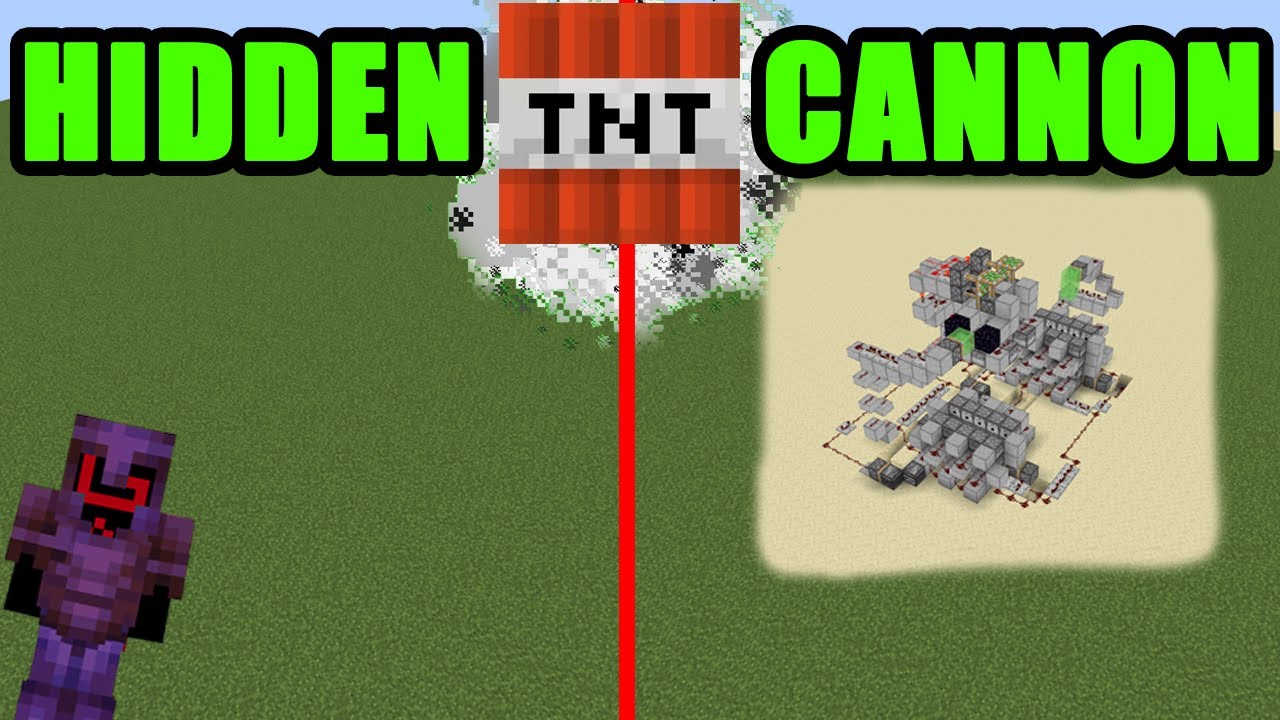 Hidden TNT Cannon (Tutorial) - YouTube