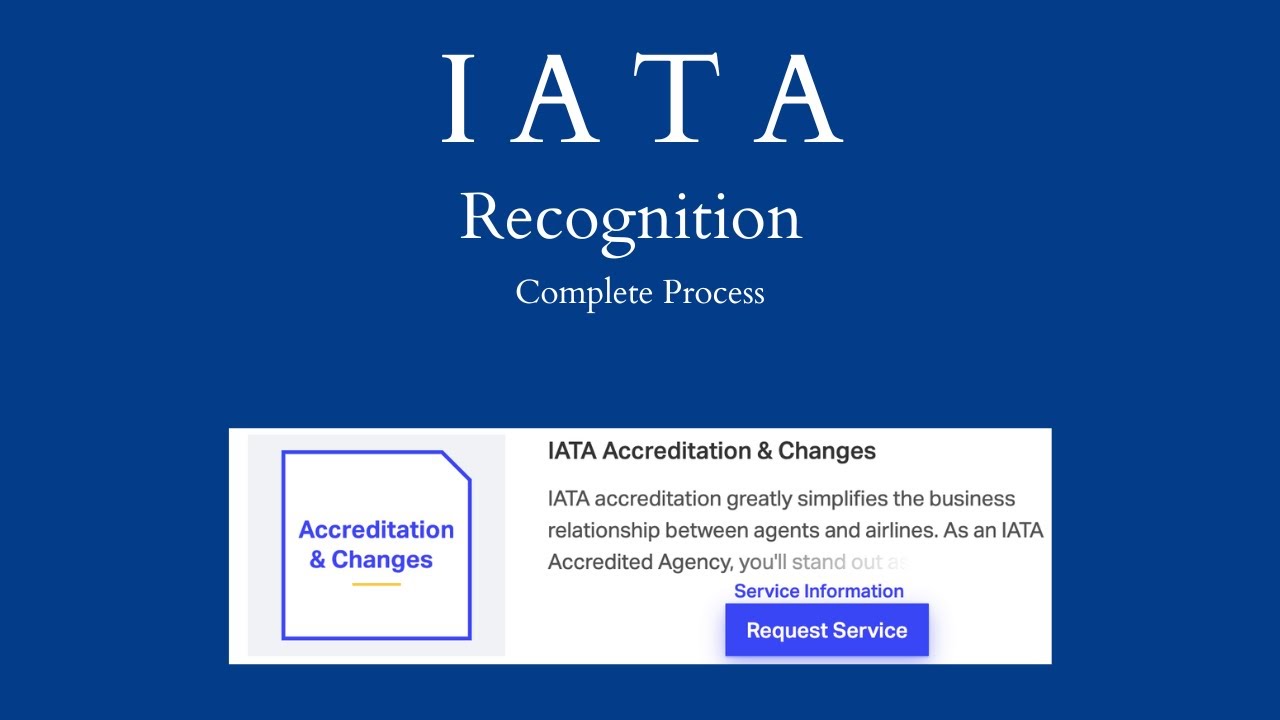 IATA Recognition | IATA Accreditation Process | IATA के बारे में सब कुछ ...