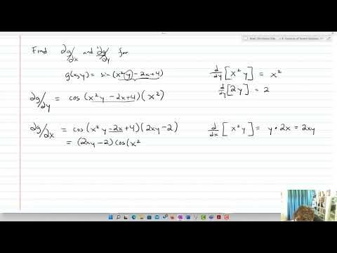 Partial Derivatives of functions in two variables - YouTube