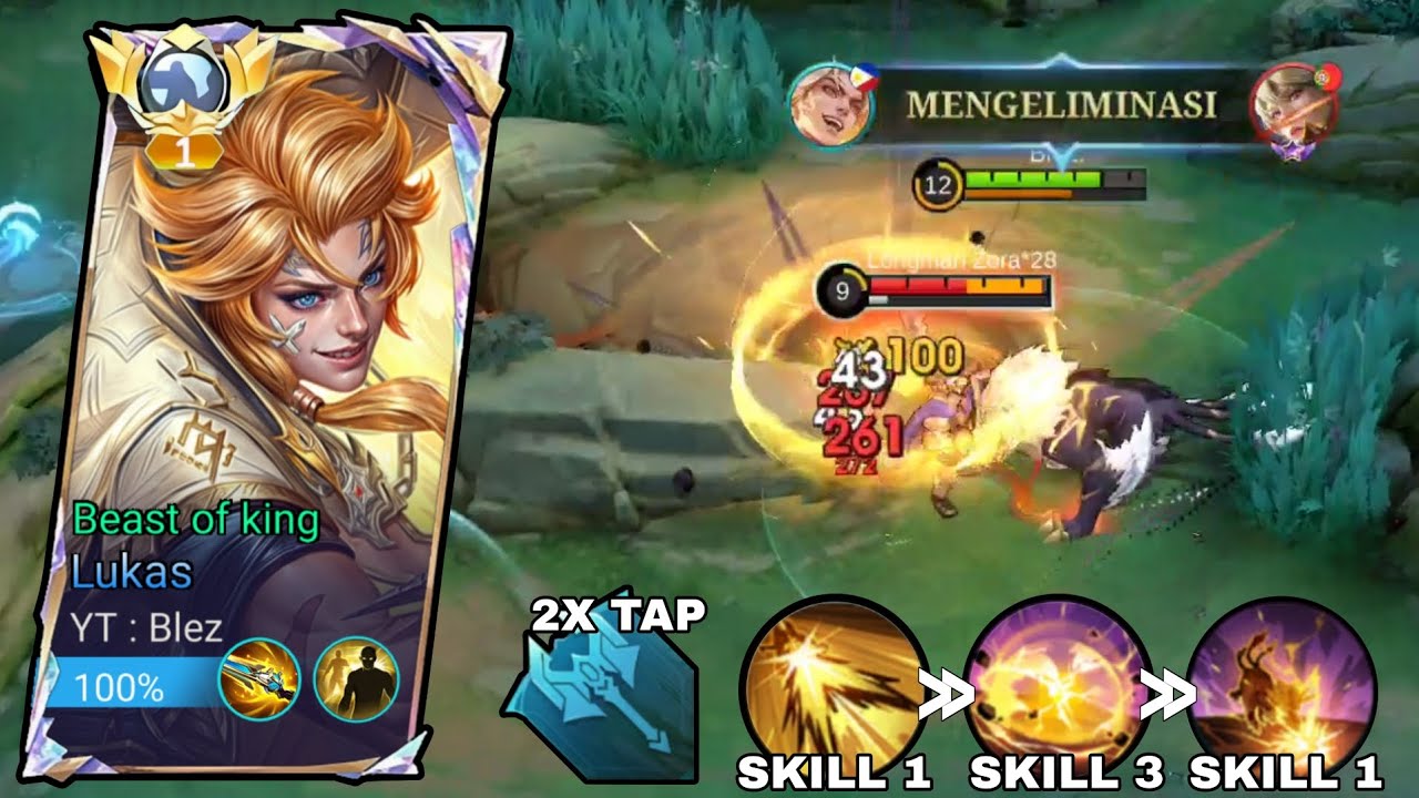 NEW HERO LUKAS MOBILE LEGEND!!! LUKAS TUTORIAL COMBO AND BUILD EMBLEM (Gameplay Lukas) - YouTube