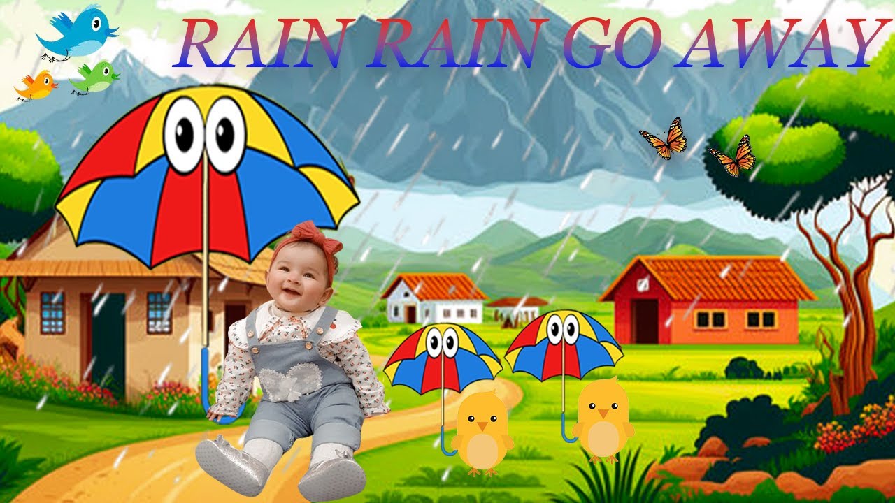 Rain, Rain, Go Away Nursery Rhyme With Music - Cartoon Animation Rhymes ...