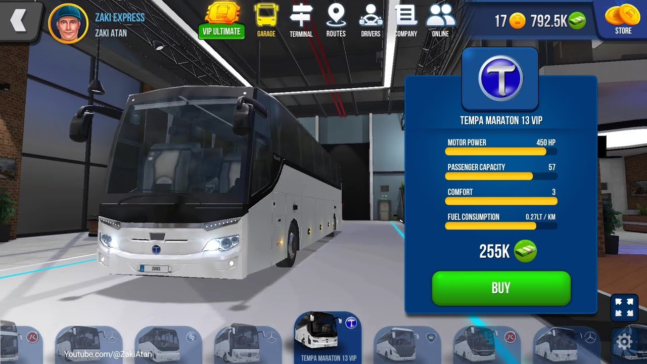 Temsa Maraton 13 VIP Bus - Gameplay | Bus Simulator Ultimate - YouTube