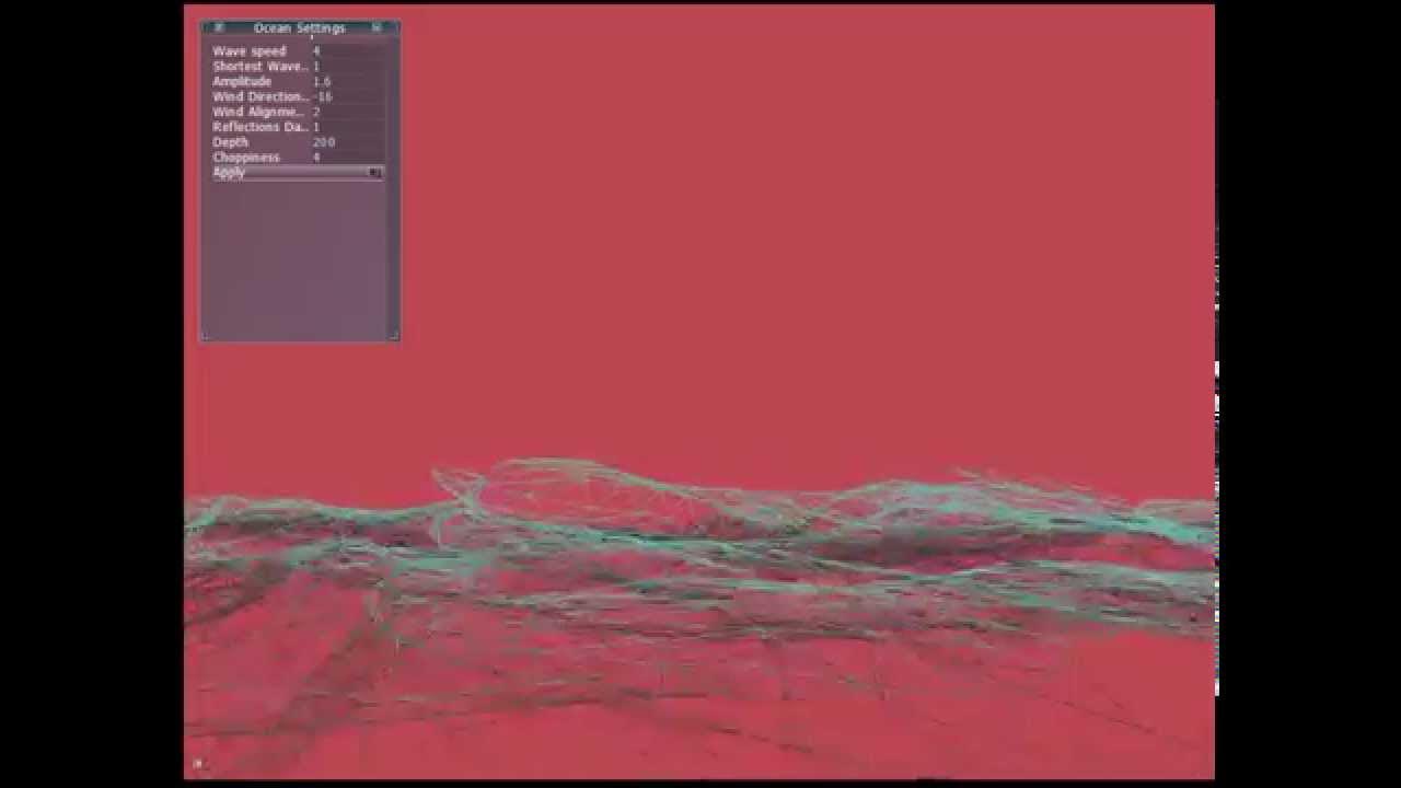 OpenGL Water Surface Simulation using FFT - YouTube